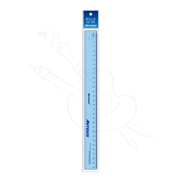 REGLA TRANSPARENTE ARTESCO 30CM