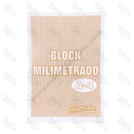 BLOCK DE PAPEL MILIMETRADO A4